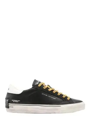 CRIME LONDON Leather Sneakers - Black