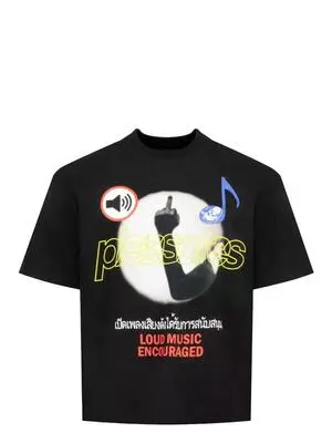 PLEASURES Loud Music T-shirt - Black
