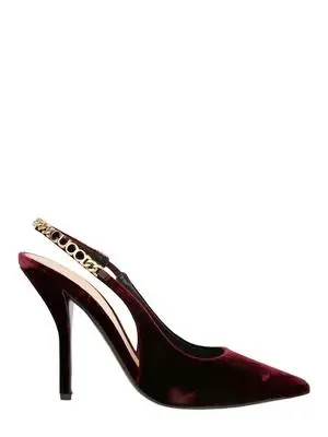 Gucci 105mm Signoria Chain Strap Pumps - Red