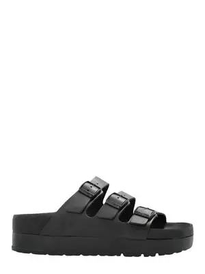 BIRKENSTOCK Florida Buckle-strap Platform Sandals - Black