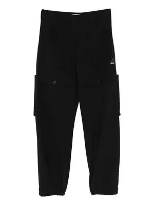 MSGM Logo-patch Pants - Black