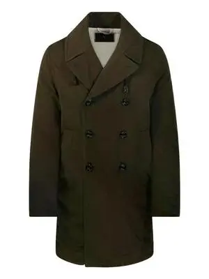 SEALUP Double-breasted Trench Coat - Green