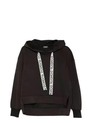 DONDUP Logo-tape Hoodie - Black