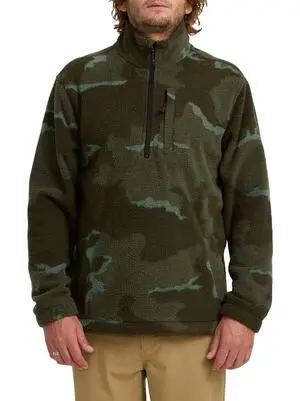 BILLABONG Boundary Fleece Half-zip Pullover - Military Camo