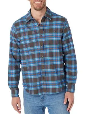 FAIR HARBOR Plaid Lightweight Flannel Button-up Shirt