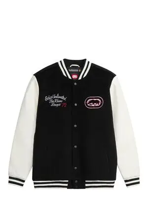 ECKO UNLTD. Rhino League Division Varsity Jacket - Black