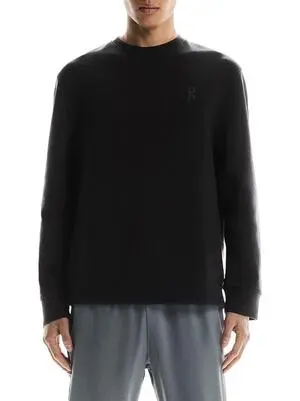 On Focus Tech Crewneck Sweatshirt - Black