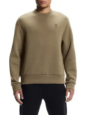 On Focus Tech Crewneck Sweatshirt - Kalamata