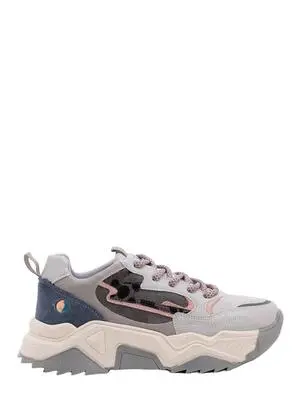 PROLOGUE SHOES Europa Sneakers Ice Grey Faux Leather