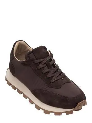 FOREVER & ALWAYS SHOES Amanda Leather Sneakers - Brown Leather