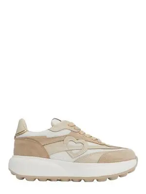 PROLOGUE SHOES Belmon Sneakers - Beige Suede Faux Leather