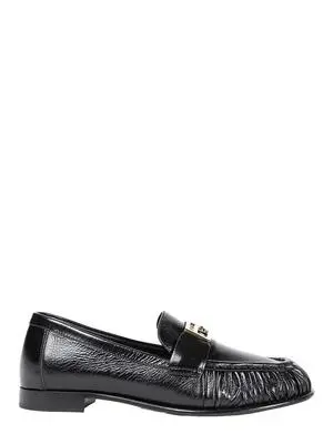 Fendi Nappa Leather Loafers - Black