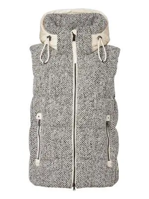 Bogner Falka Tweed Down Vest - Black