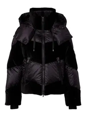 Bogner Cathy Velvet-trimmed Down Jacket - Black