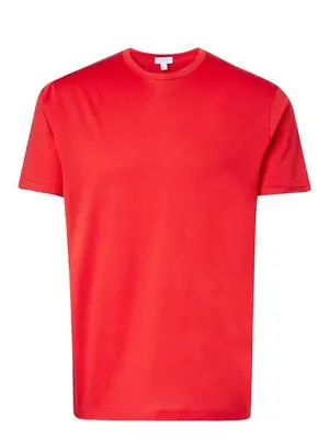 Sunspel Cotton Jersey T-shirt - Red