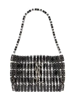 Saint Laurent Cassandre Micro Embellished Shoulder Bag - Metallic