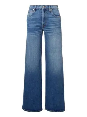SLVRLAKE Selena Mid-rise Wide-leg Jeans - Blue