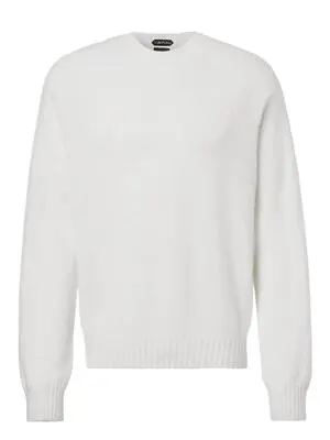 TOM FORD Scottish Teasel Cashmere Sweater - White