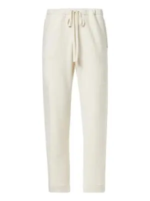 GOD'S TRUE CASHMERE Cashmere Straight Pants With Amethyst - White