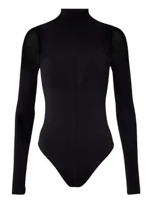 Wolford Semi-sheer Bodysuit - Black