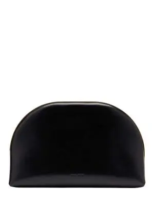 THE ROW Sylvia Leather Clutch - Black