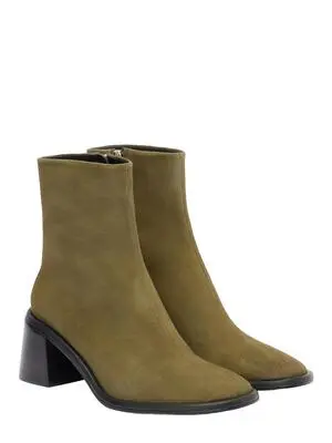 SOULIERS MARTINEZ Mona 60 Suede Ankle Boots - Green