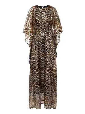 TALLER MARMO Sequined Tulle Kaftan - Multicoloured
