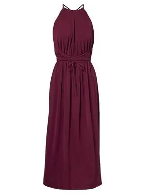 ERES Ines Halterneck Jersey Midi Dress - Burgundy