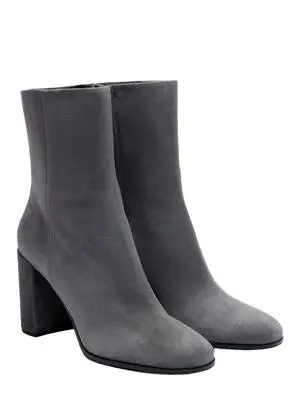 PRADA 85 Suede Ankle Boots