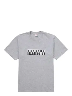 Supreme Split Tee Shirt - Heather Grey