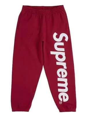 Supreme Satin Appliqué Sweatpant (fw25) Red