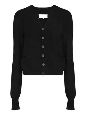 MAISON MARGIELA Wool Cardigan - Black