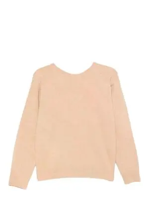 MAISON MARGIELA Round-neck Fine Knit Sweater - Neutrals