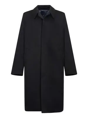 LARDINI Long-sleeved Single-breasted Coat - Black
