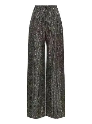 Oscar De La Renta Drawstring-detail Palazzo Pants - Black
