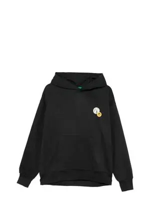 BARROW Graphic-print Hooded Sweatshirt - Black