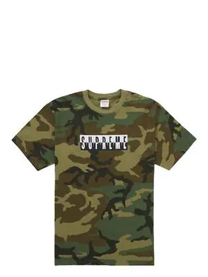 Supreme Split Tee Shirt - Woodland Camo