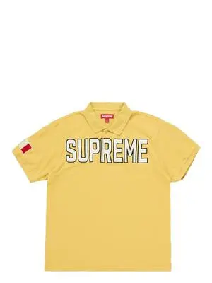 Supreme Twill Appliqué Polo Shirt - Yellow