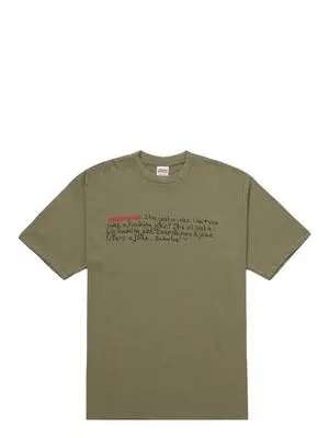 Supreme Joke Tee Shirt Light Olive