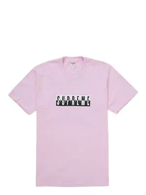 Supreme Split Tee Shirt (fw25) Light Pink
