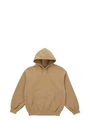 Supreme Satin Appliqué Hooded Sweatshirt - Brown