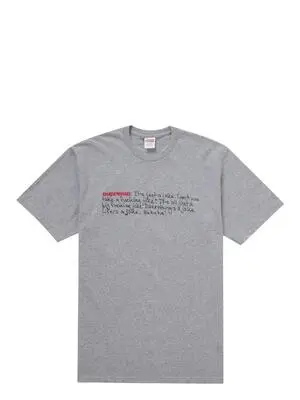 Supreme Joke Tee Shirt - Heather Grey