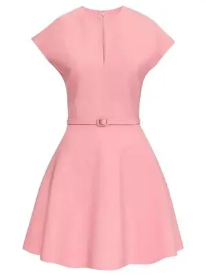 Oscar De La Renta Split-neck Mini Dress - Pink