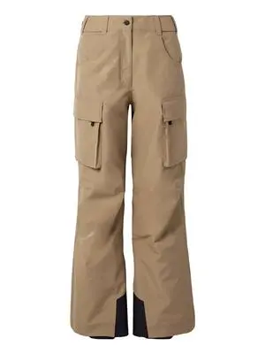 Moncler Wide-Leg Ski Pants Tan