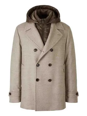 MOORER Eligio Short Coat - Brown