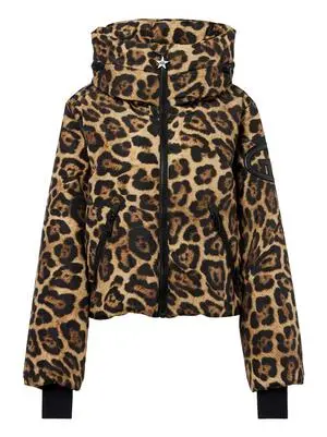 GOLDBERGH Pantera Leopard-Print Down Ski Jacket