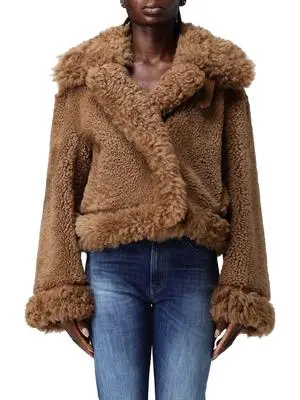 DONDUP Fur Coat - Brown