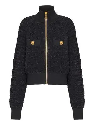 Balmain Zipper Bomber Jacket - Black