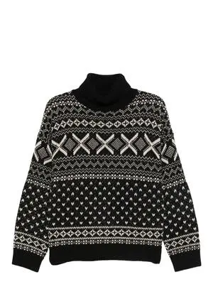 SEMICOUTURE Mirko Wool Blend Jumper - Black