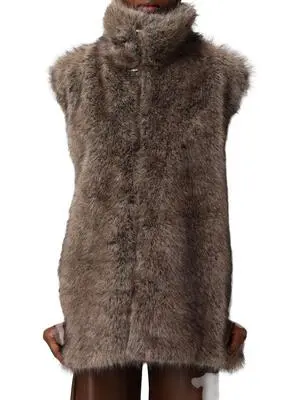 Liu Jo Fur Coat - Brown